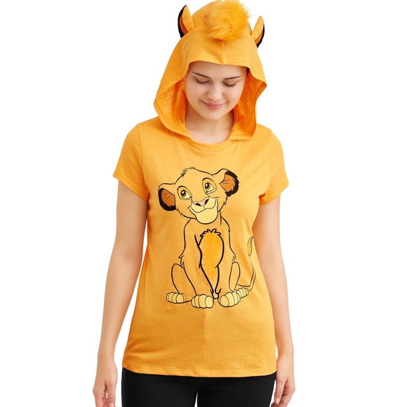 Disney | Tops | New Disney Lion King Simba Hooded Tee | Poshmark